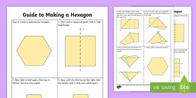 CfE (Second) Lesson 3: Creating a Hexagon Step-by-Step Guide - art, design