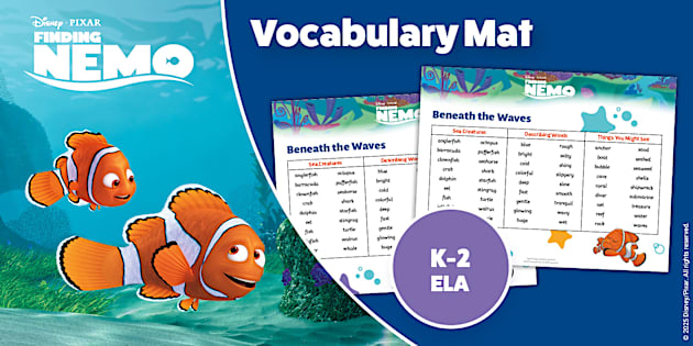 Finding Nemo: Beneath the Waves — Descriptive Writing Vocabulary Word ...