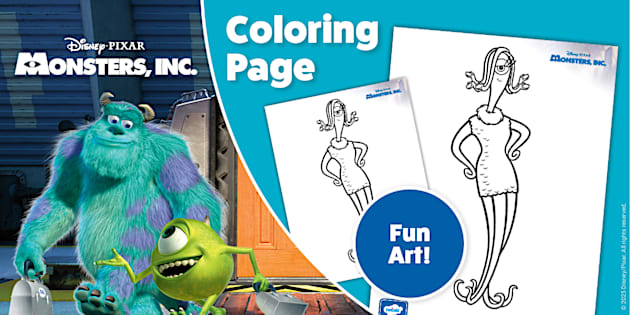 celia monsters inc coloring pages