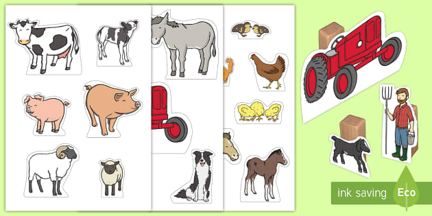 Farm Small World Characters (teacher made) - Twinkl