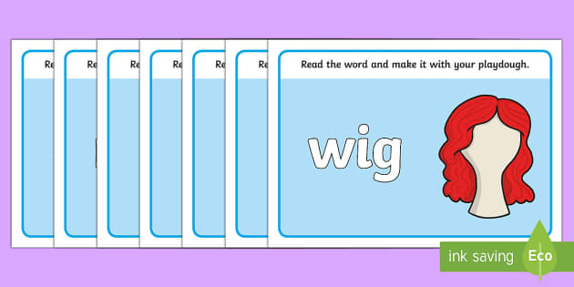 CVC Word 'i' Playdough Mats (Hecho por educadores) - Twinkl