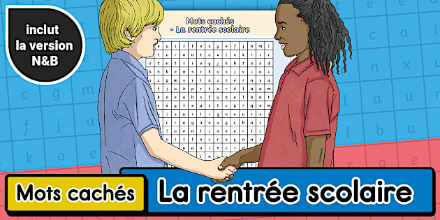 Word Search - Back to School Seniors - French - Twinkl