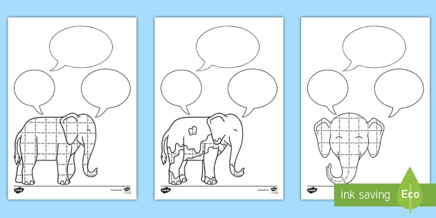 Role on the Wall Worksheet to Support Teaching on Elmer