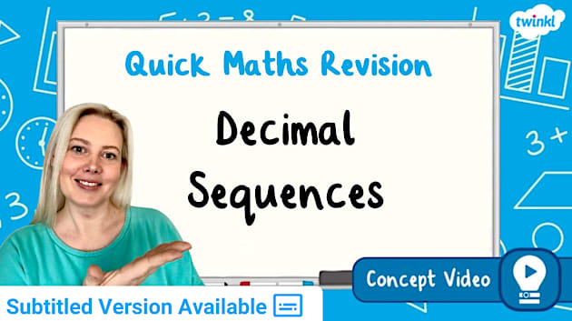 👉 Decimal Sequences | KS2 Maths Concept Video