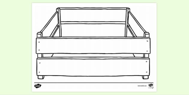 Yellow Crate Colouring Sheet | Colouring Sheets - Twinkl