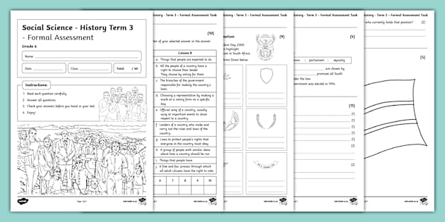 Grade 6 Social Science: History - Term 3 - Formal Assessment (CAPS Aligned)