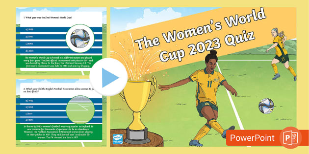 Women's World Cup 2023 PowerPoint Quiz (teacher made)