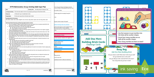 EYFS Maths: How Many Ducks? Finding the Total Group Adult Input Plan and