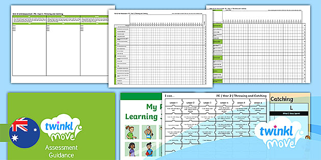 Move PE Year 2 Throwing and Catching Assessment Pack