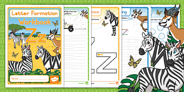 Grade 1 Letter Formation Workbook - Zz (teacher made)