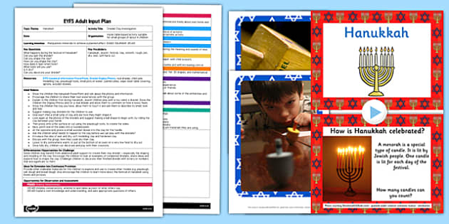 Dreidel Clay Investigation EYFS Adult Input Plan and Resource Pack ...
