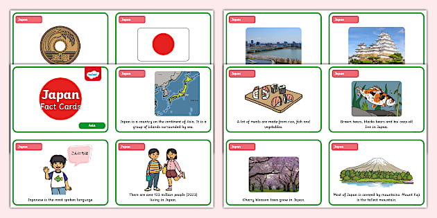 KS1 Japan Fact Cards (teacher made) - Twinkl