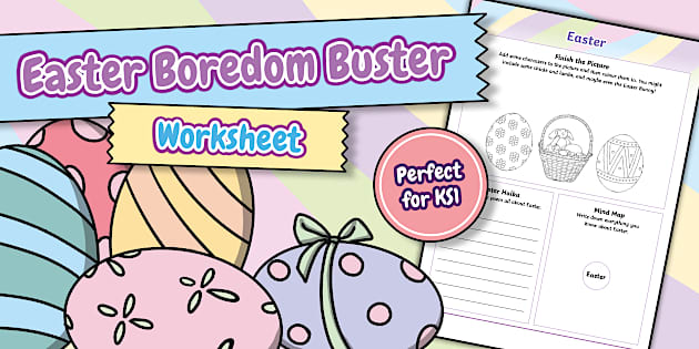 Easter Boredom Buster Worksheet