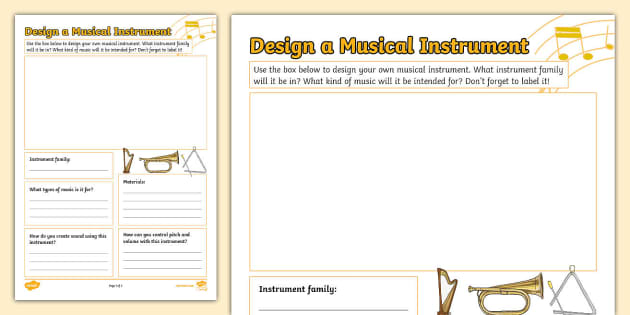 👉 Design a Musical Instrument (teacher made) - Twinkl