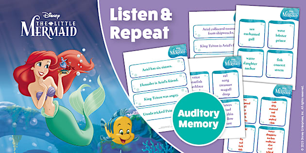 The Little Mermaid: Find Your Voice — Listen and Repeat Auditory Memory ...