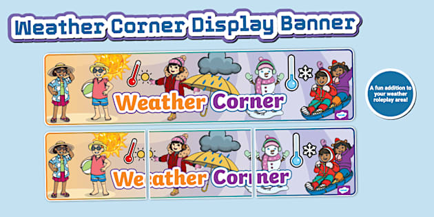 Weather Corner Display Banner - Twinkl