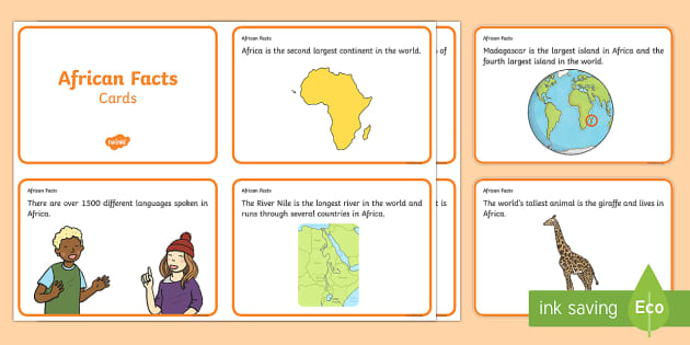 Africa Fact File Challenge Cards (teacher made) - Twinkl