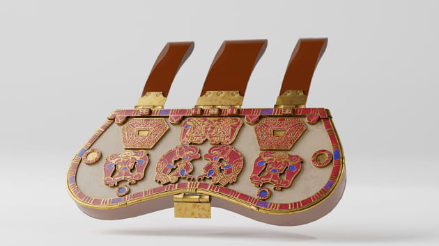 3D Model: History - Sutton Hoo Purse Lid (teacher made)