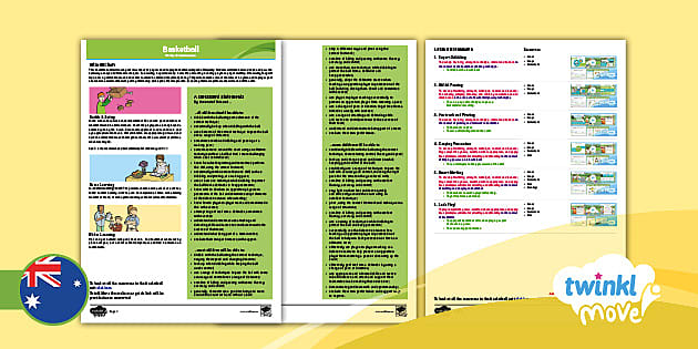 FREE! - Move PE Year 5 Basketball Unit Overview - Twinkl