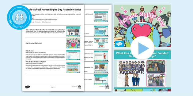 Human Rights Day KS1 Assembly Pack | Resources | Twinkl Life