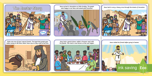 EYFS Easter Story Sequencing Cards | Teacher Made | Twinkl