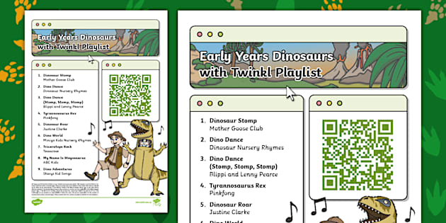 Early Years Dinosaurs with Twinkl Playlist
