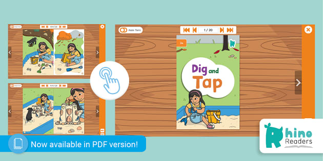 Level 2a Decodable Readers: Dig and Tap (teacher made)