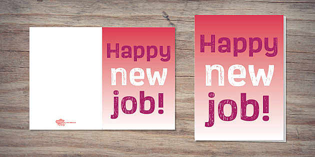 Happy New Job! Card | Twinkl Party (teacher made) - Twinkl