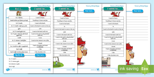 Learn Welsh : Cyfuno Brawddegau / Joining Sentences - Twinkl
