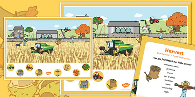 Harvest Can you Find...? Poster and Prompt Card Pack