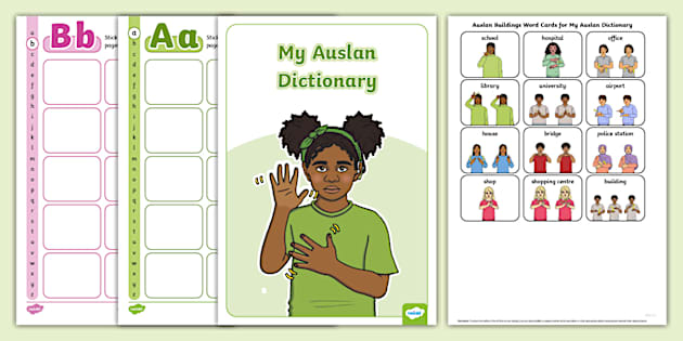 Auslan Buildings Word Cards For My Auslan Dictionary