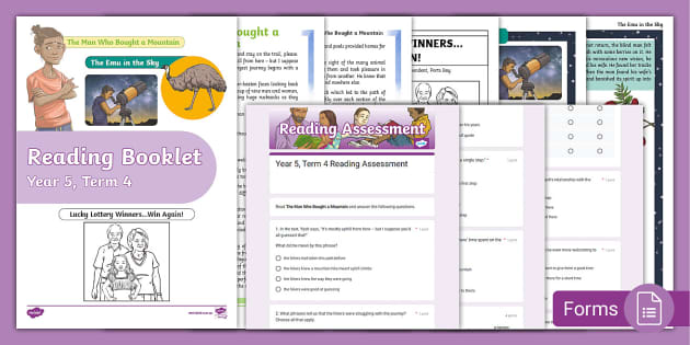 Year 5 Reading Comprehension Google Form (teacher made)