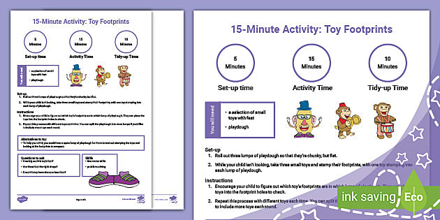 15-Minute Activity: Toy Footprints (Teacher-Made) - Twinkl