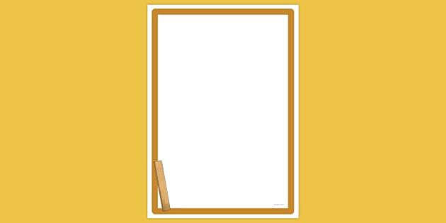 FREE! - Simple Blank Plank Page Border | Page Borders | Twinkl