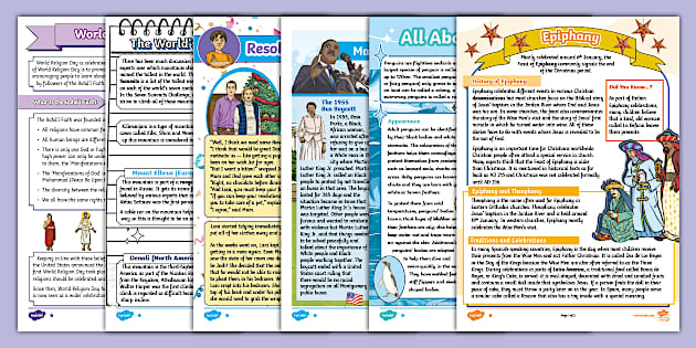 UKS2 January Reading Comprehension Pack - Twinkl