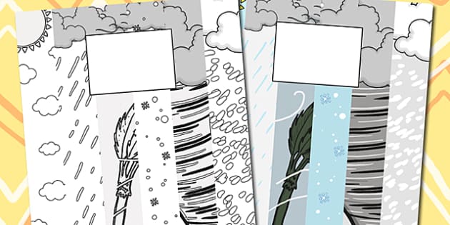 Weather Template Calendar | Twinkl Weather Resources