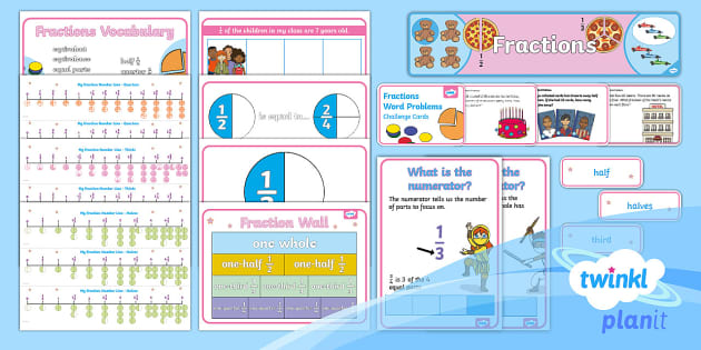 PlanIt Maths Y2 Fractions Display Pack (teacher made)