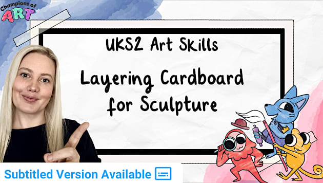 Exploring 3D Form: Layering Cardboard for Sculpture Art Concept Video