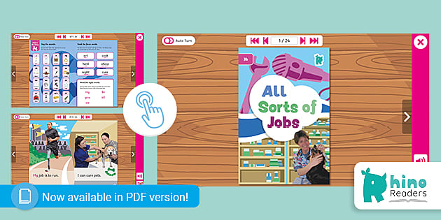 Level 3b Decodable Readers: All Sorts of Jobs (teacher made)