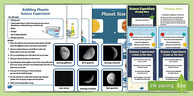EYFS Space Science Experiments Resource Pack - Twinkl