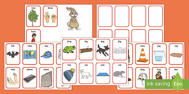 A Monster Surprise Rabbit's Rhymes Rhyming String Cards