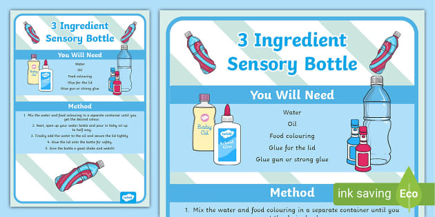 3 Ingredient Sensory Bottle (teacher made) - Twinkl