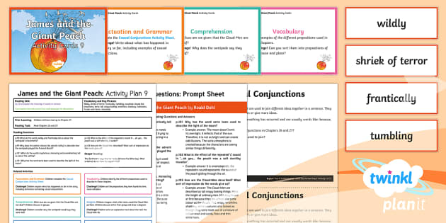 James and the Giant Peach Guided Reading 9 Y4 to Support Teaching On ‘James