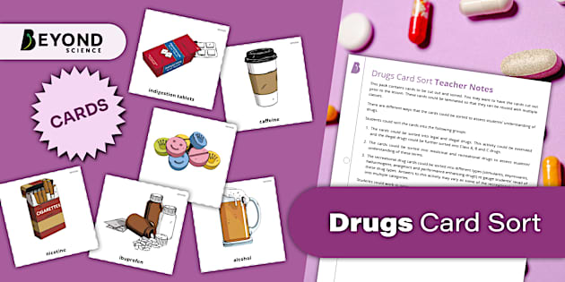 Drugs Card Sort | KS3 | Beyond Science