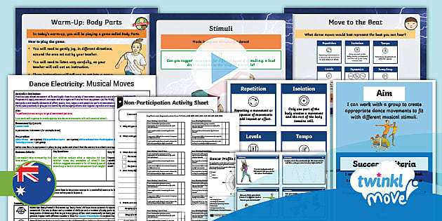 Move PE Year 6 Dance: Electricity Lesson 4: Musical Moves Lesson Pack