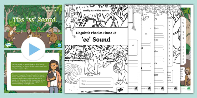 Northern Ireland Linguistic Phonics Phase 3b 'ee' Sound Weekly ...