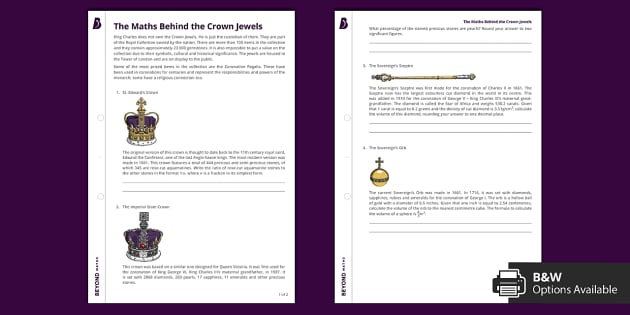 👉 The Coronation of King Charles III:Jewels - Twinkl