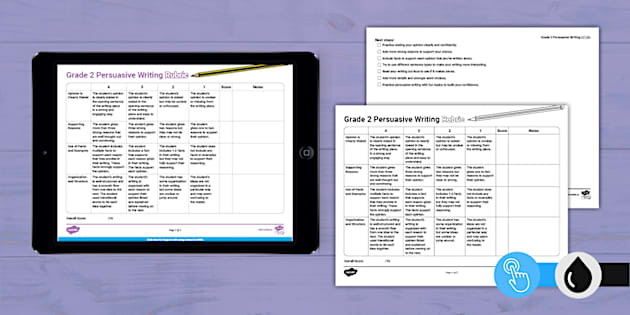 Persuasive Writing Rubric and Templates for Classrooms