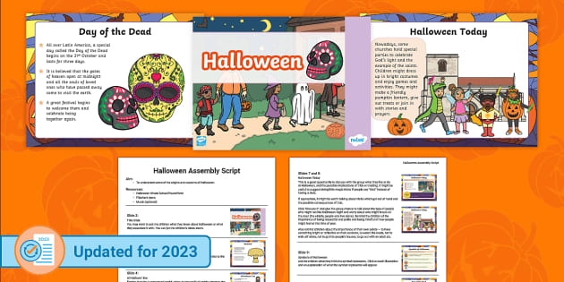 Whole School Halloween Assembly - PowerPoint and Script