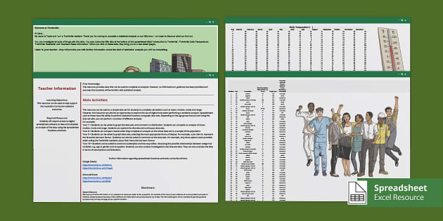Fictional Data Spreadsheet for Statistics Activities Fictional Data Spreadsheet for Statistics Activities